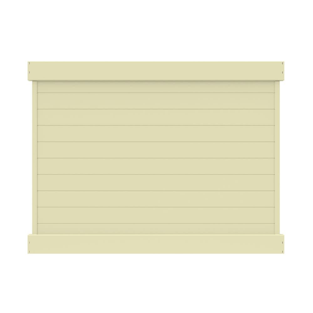 Barrette Outdoor Living Horizontal Fence Sand Vinyl Privacy Panel Kit ...