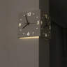 Ebern Designs Arvella Metal Wall Clock Backlit Corner Clock & Reviews ...