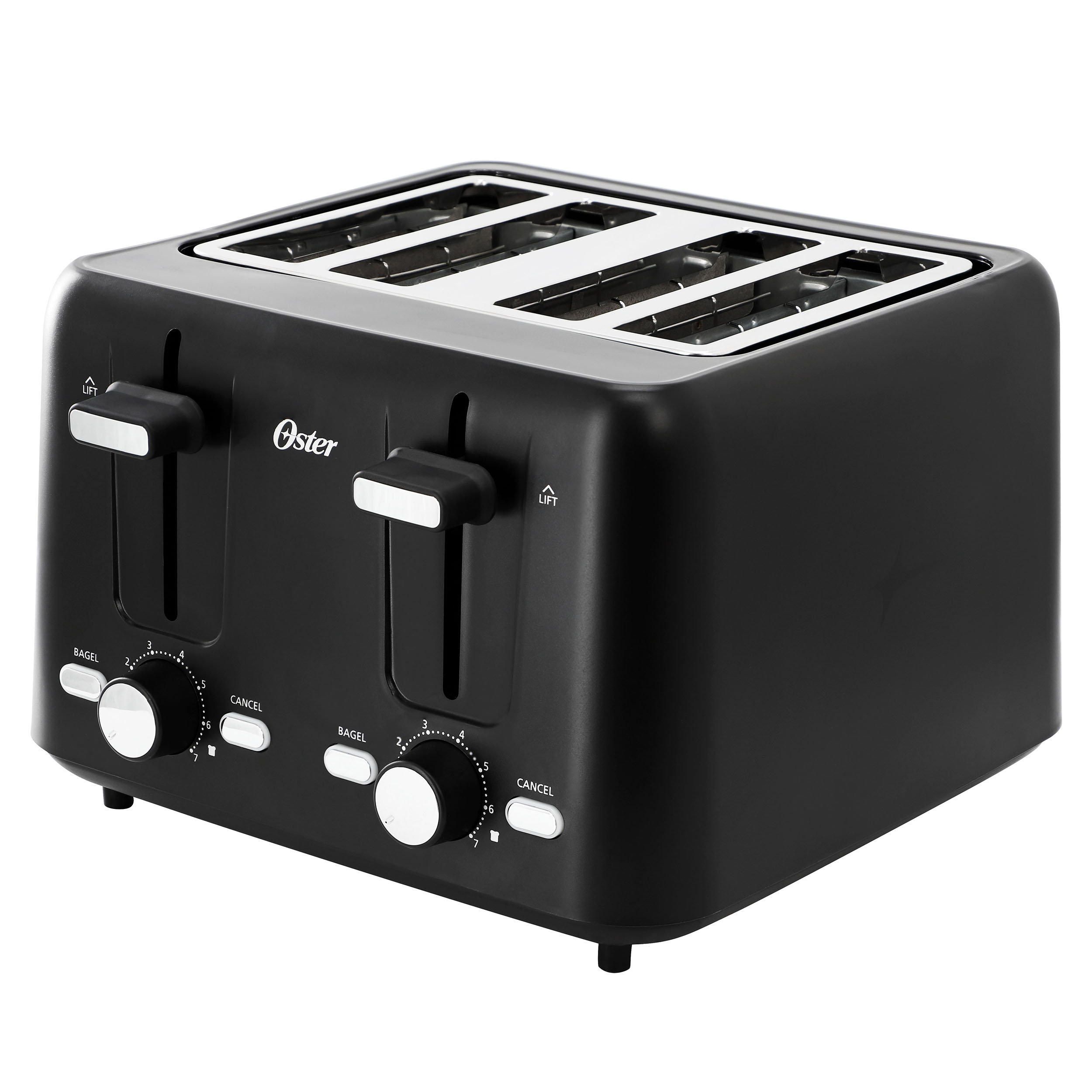Oster 4 Slice Extra Wide Slot Countertop Toaster with Custom Bagel and ...