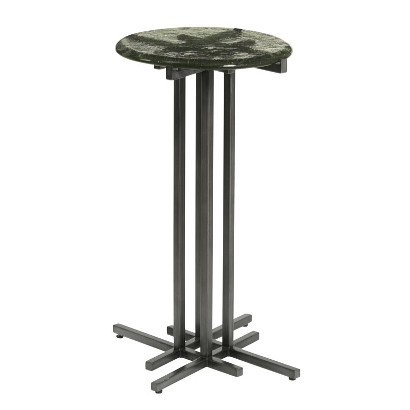 Pulaski Furniture Glass Top Spot Table with Metal Base Pedestal | Wayfair