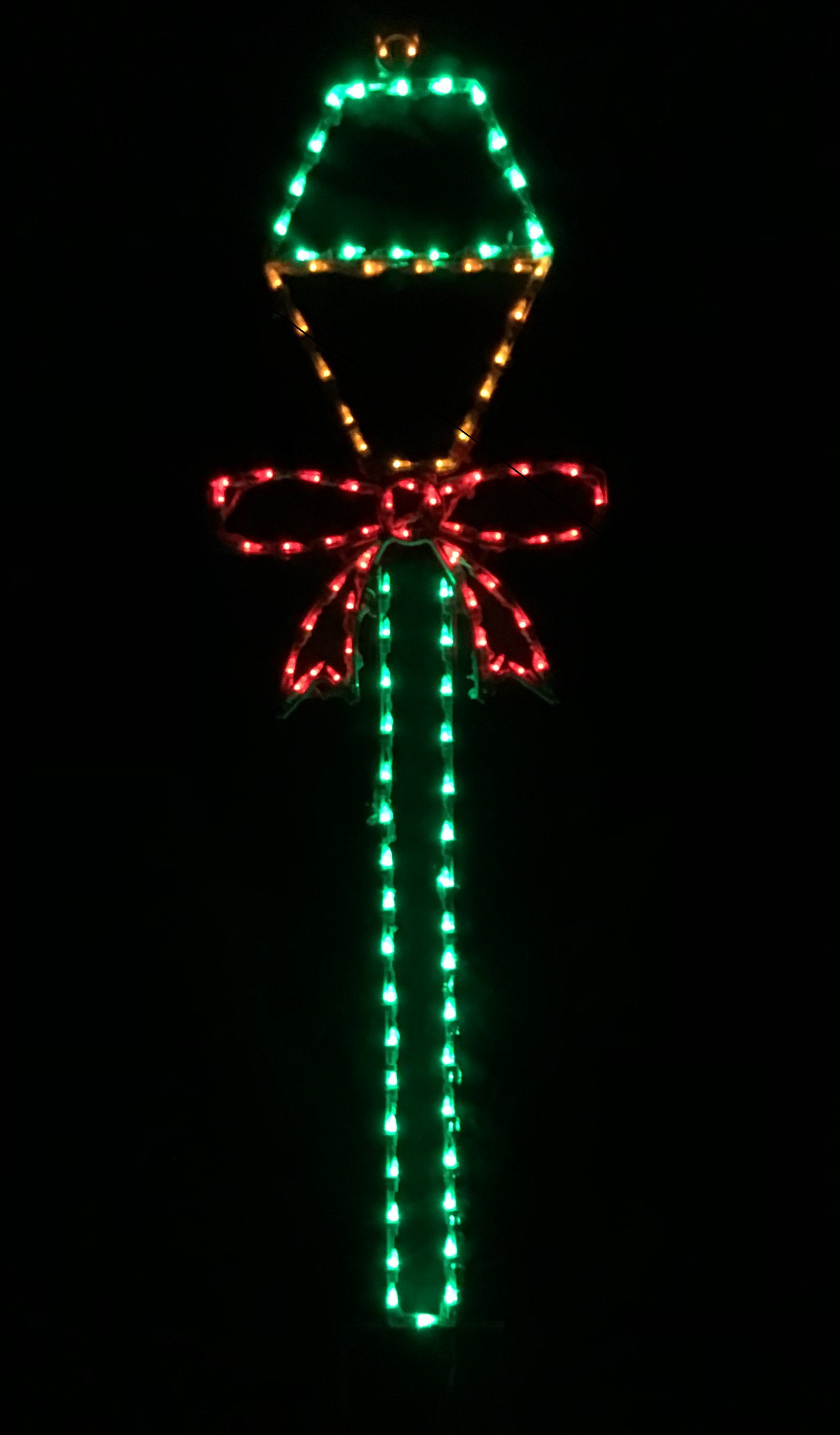Lori's Lighted D'Lites Lamp Post with Bow Christmas Holiday Lighted ...