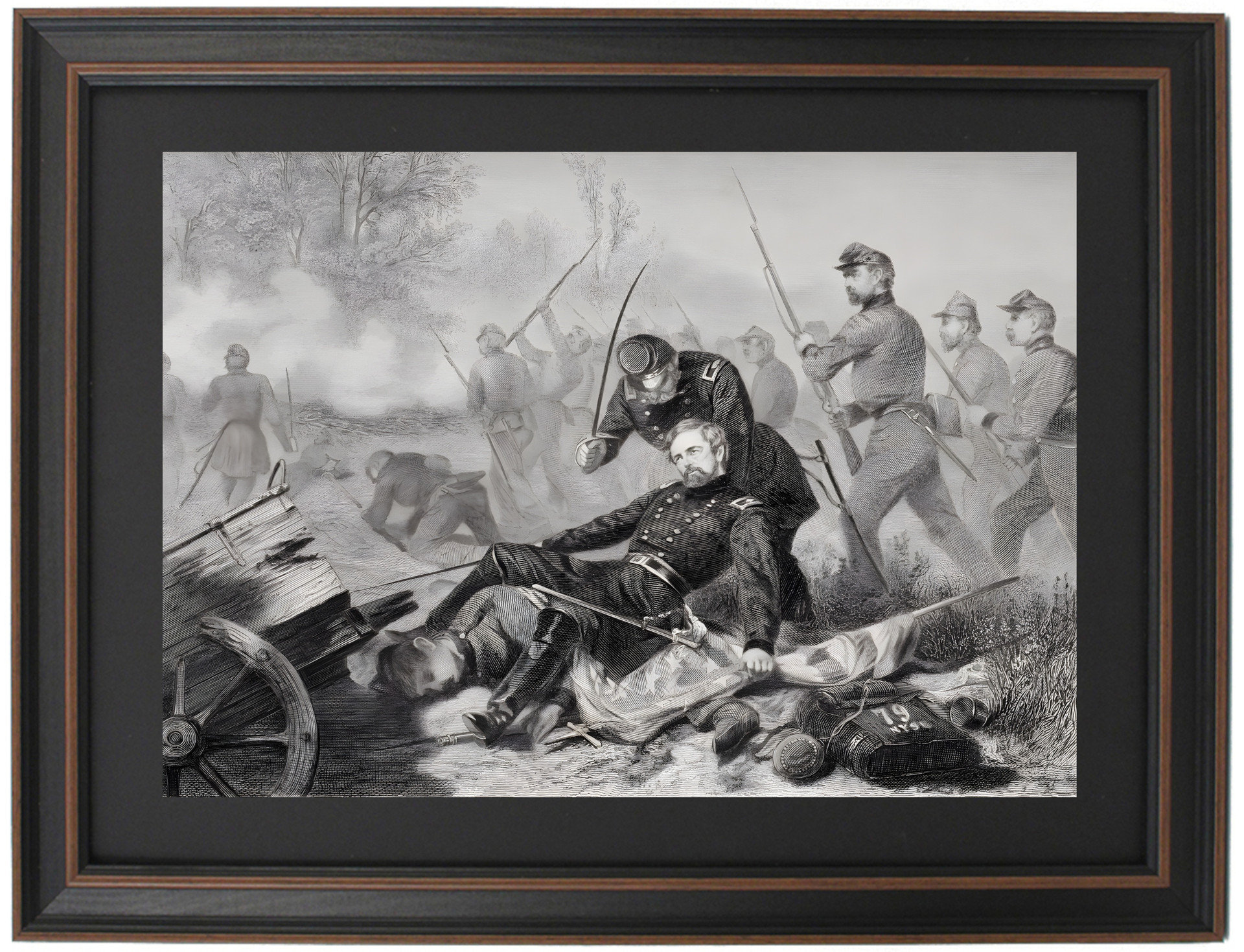 Canora Grey Attack At Chantilly - Death Of General Stevens By Alonzo ...