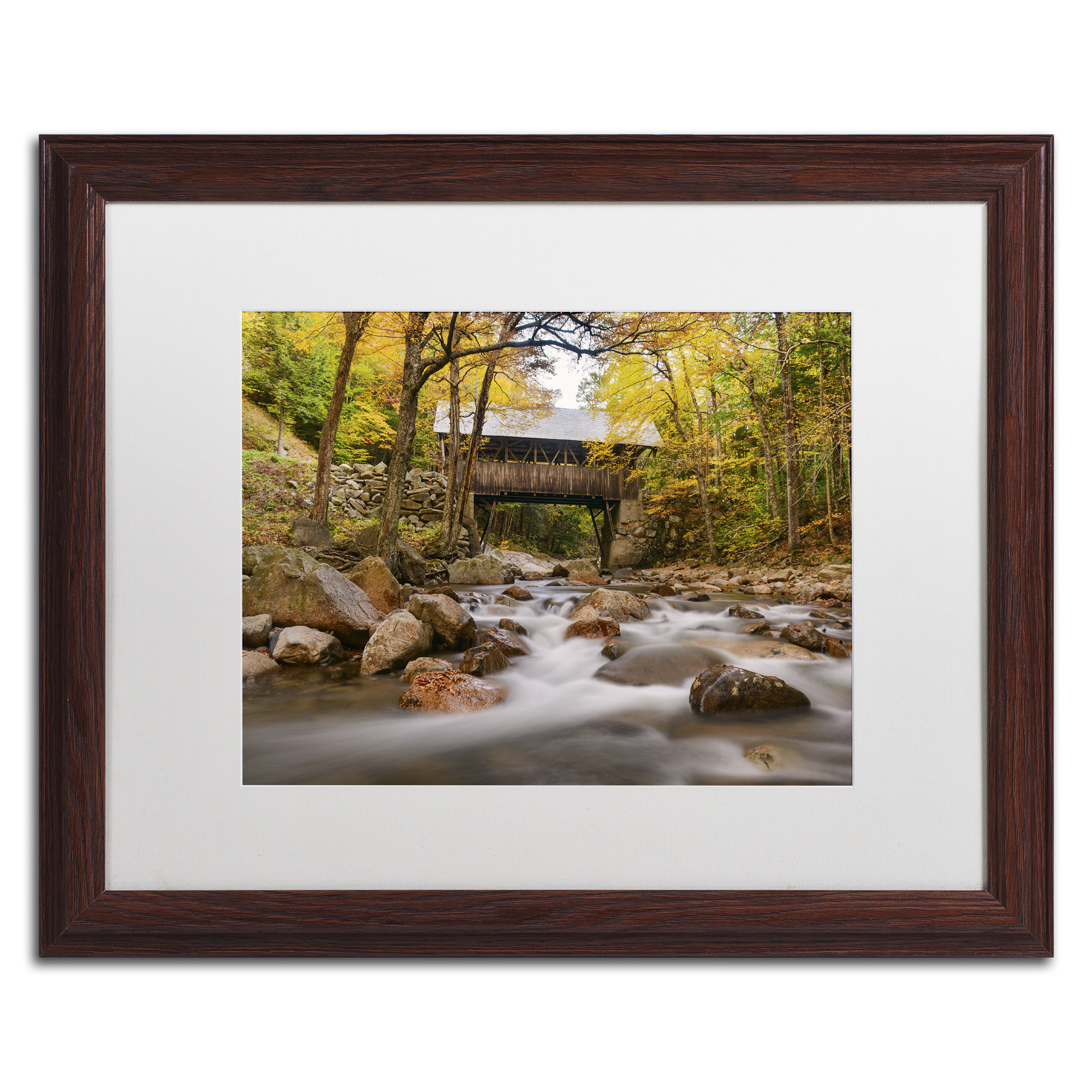 Millwood Pines 'The Flume Bridge' Framed Photographic Print on Canvas ...