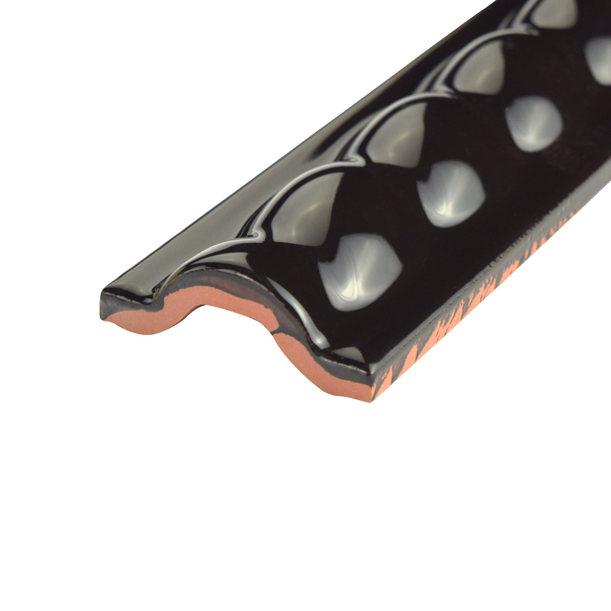 Merola Tile Trenza Grand 2" x 7-7/8" Glossy Ceramic Chair Rail / Crown ...