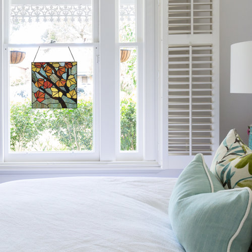 Square Shaped Stained Glass Panels You'll Love | Wayfair