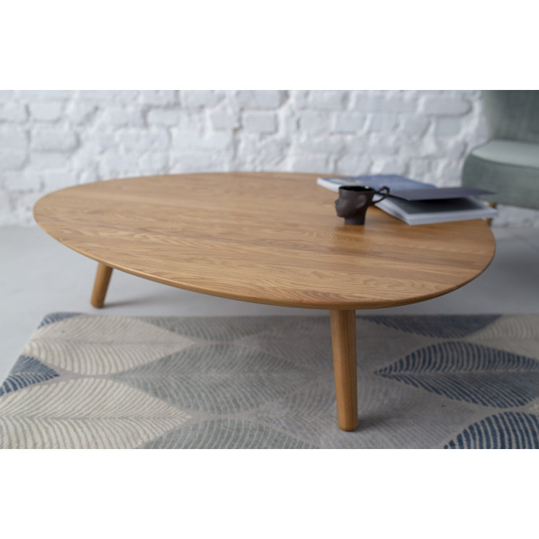 Corrigan Studio Solid Wood 3 Legs Coffee Table | Wayfair.co.uk