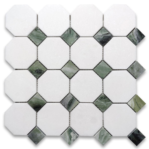 Marble Online 12" x 12" Marble Mosaic Wall & Floor Tile | Perigold