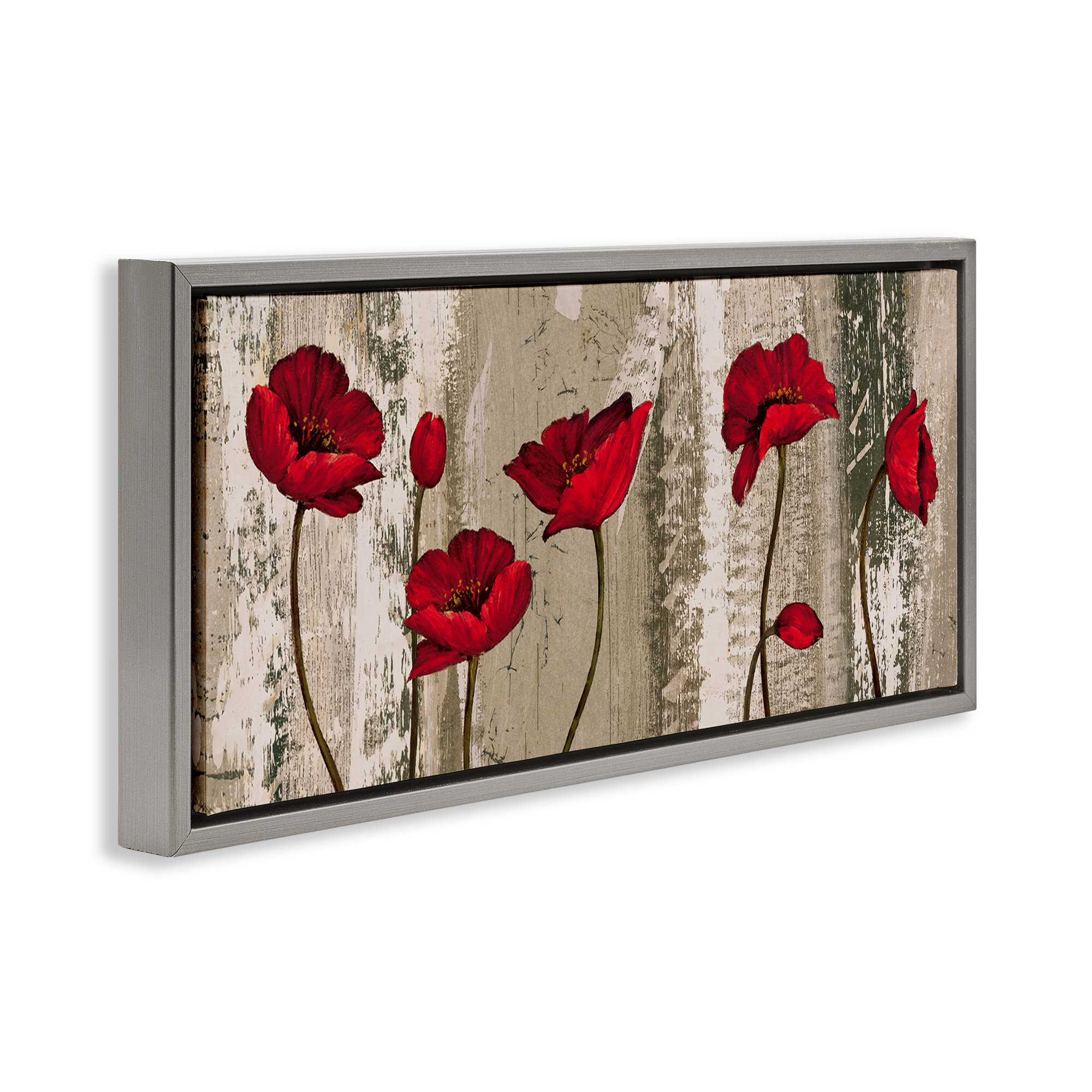 Lark Manor™ Red Anemones on Framed Floater Canvas Wall Art by Brian ...