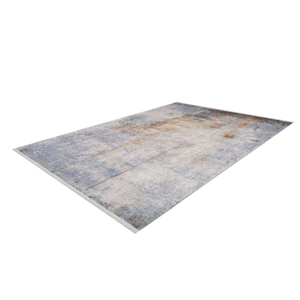 Williston Forge Bespoky Azriela Brown Modern Cotton Digital Print Round ...