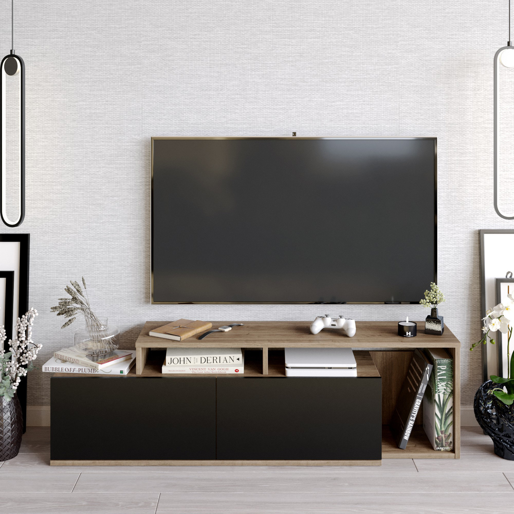 Ebern Designs Niklas TV Stand for TVs up to 49" & Reviews | Wayfair