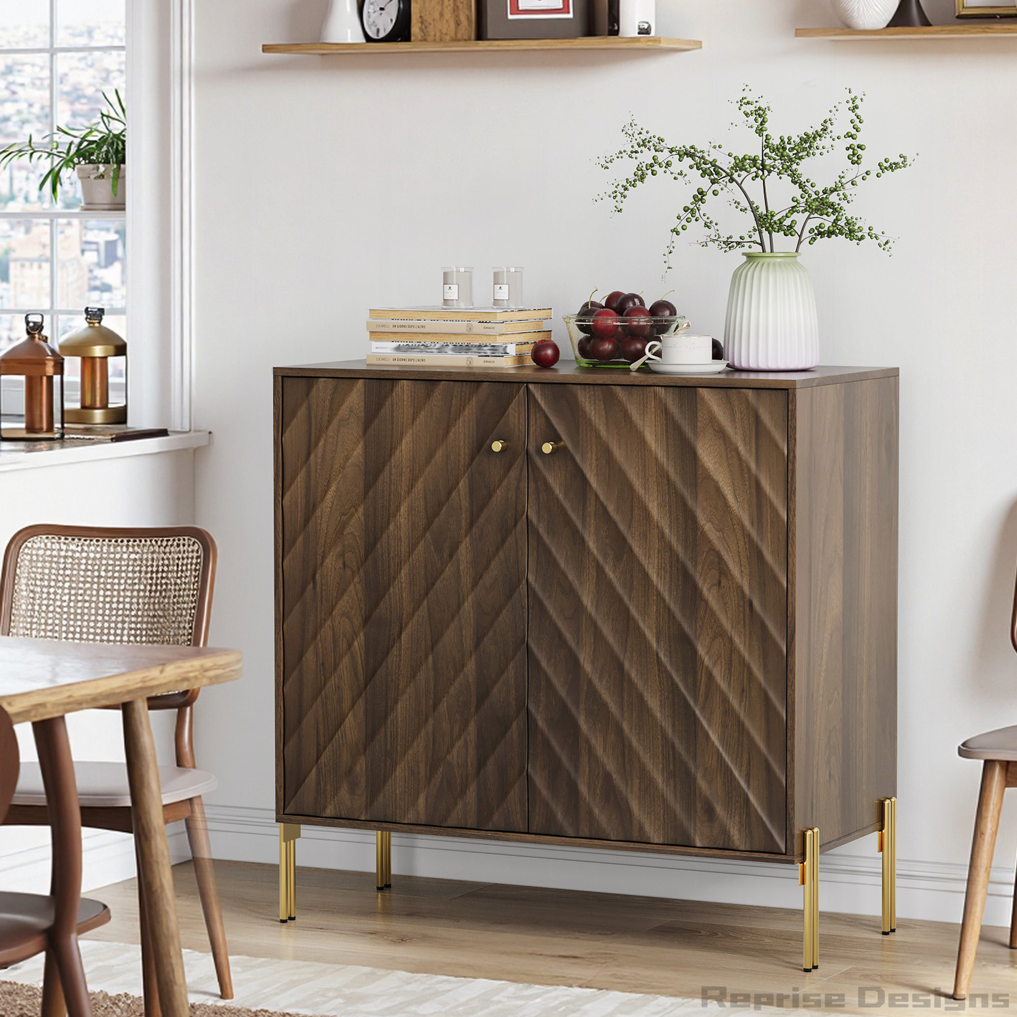 Reprise Designs Mid-century Sideboard buffet with storage | Wayfair