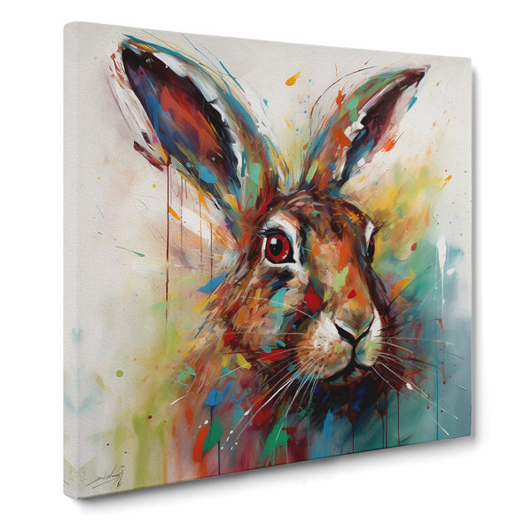 Brambly Cottage Hare Abstract Art No.3 - Print | Wayfair.co.uk