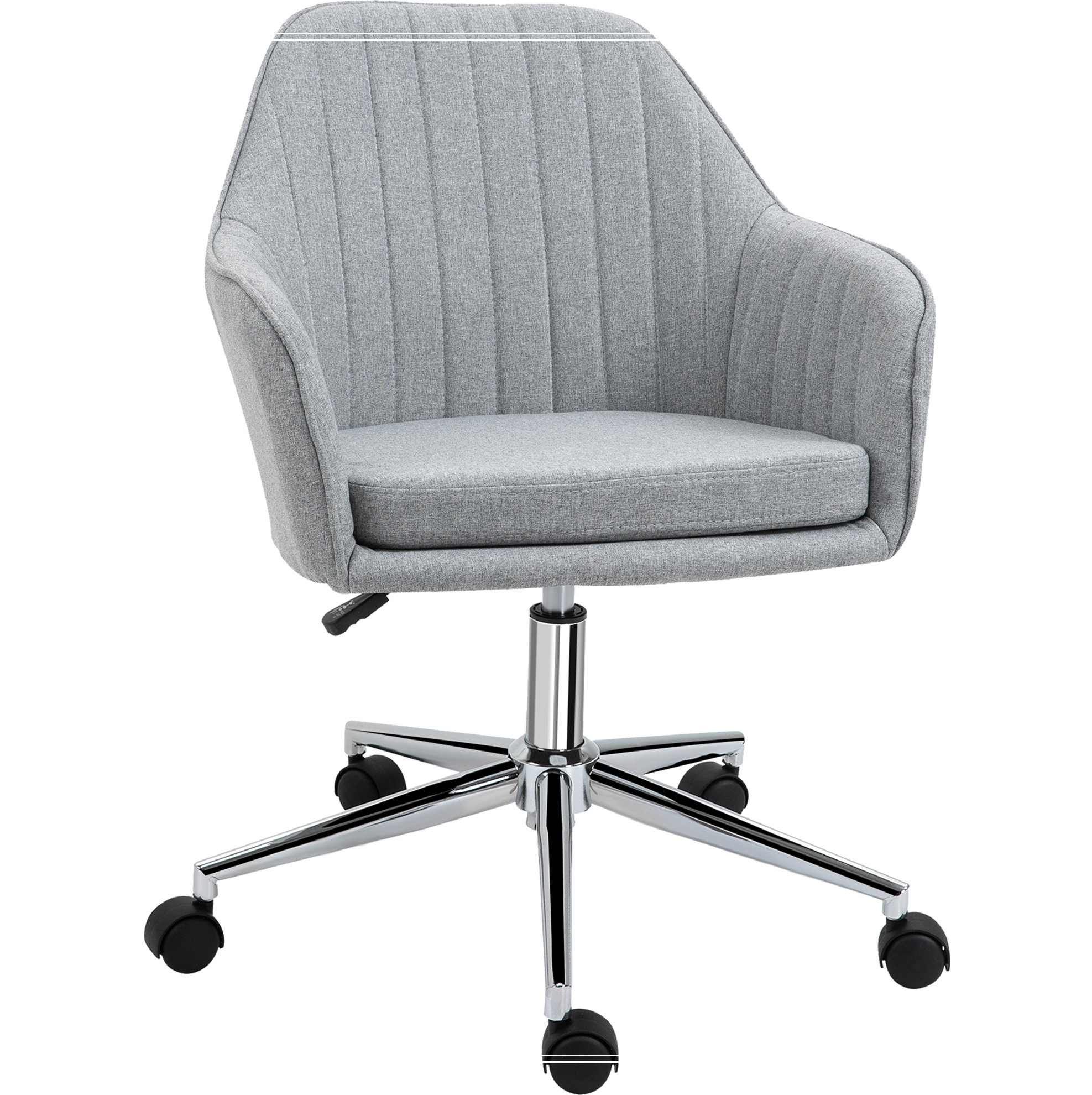 Latitude Run® Mid-Back Task Chair, Fabric Home Office Chair, Swivel Desk Chair | Wayfair