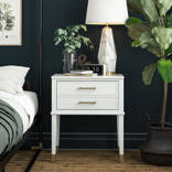 Williston Forge Bramlett Manufactured Wood + Solid Wood Nightstand ...