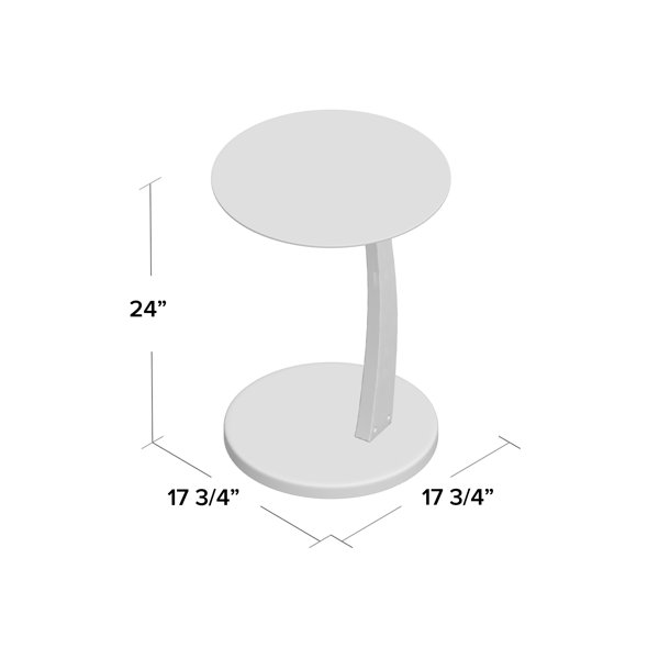 Zipcode Design™ Bachmann Glass C End Table "& Reviews" | Wayfair
