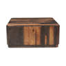 Latitude Run® Solid Sheesham Wood Square Block Coffee Table with ...