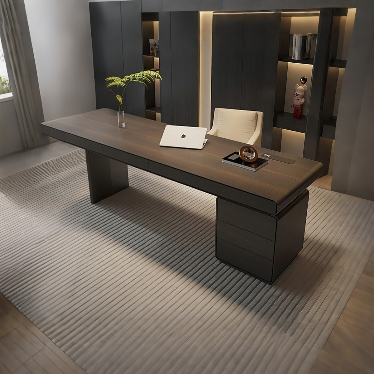 Isla Hopping Rectangle Executive Desk | Wayfair