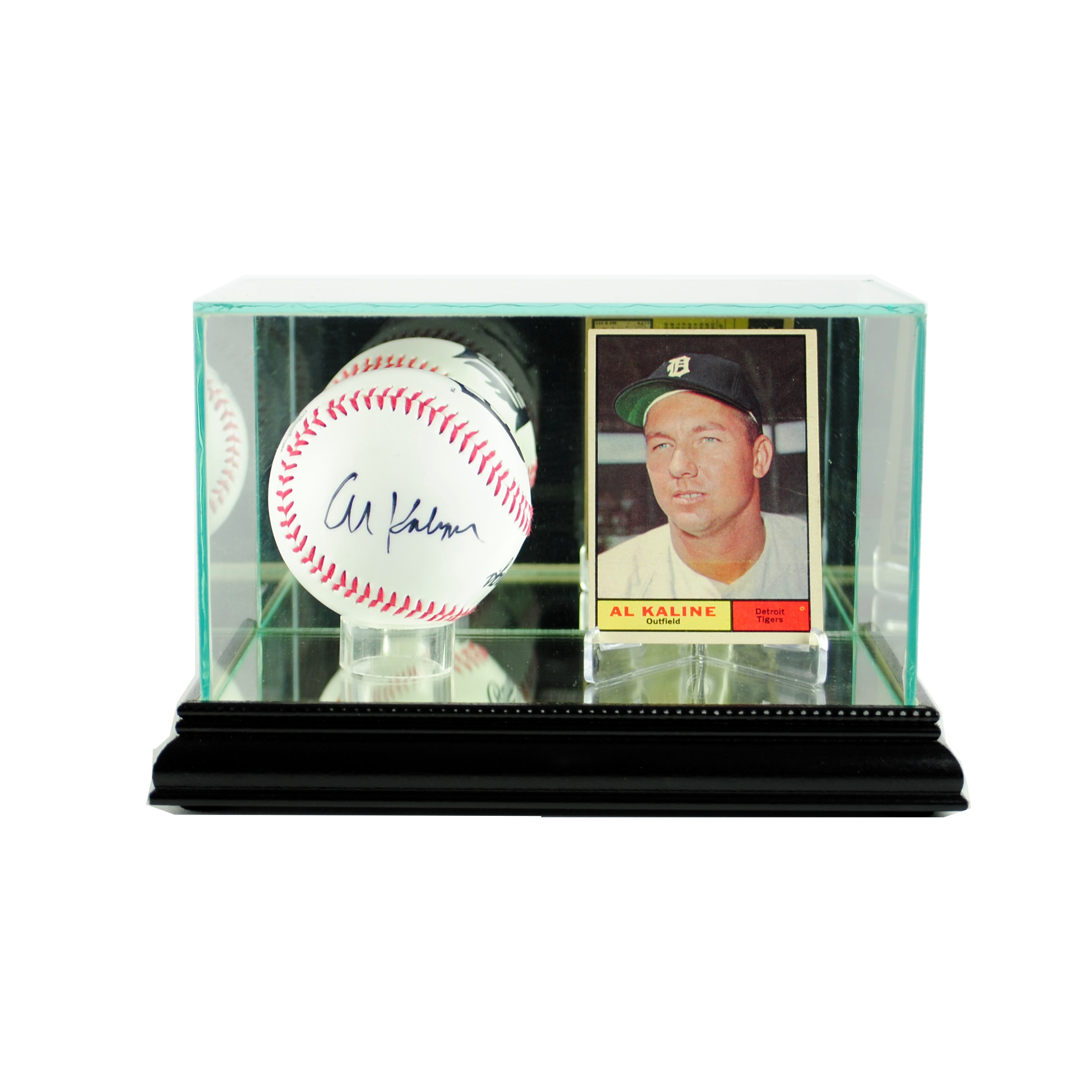 Perfect Cases And Frames 7'' x 5'' Glass Baseball Ball Display Case ...