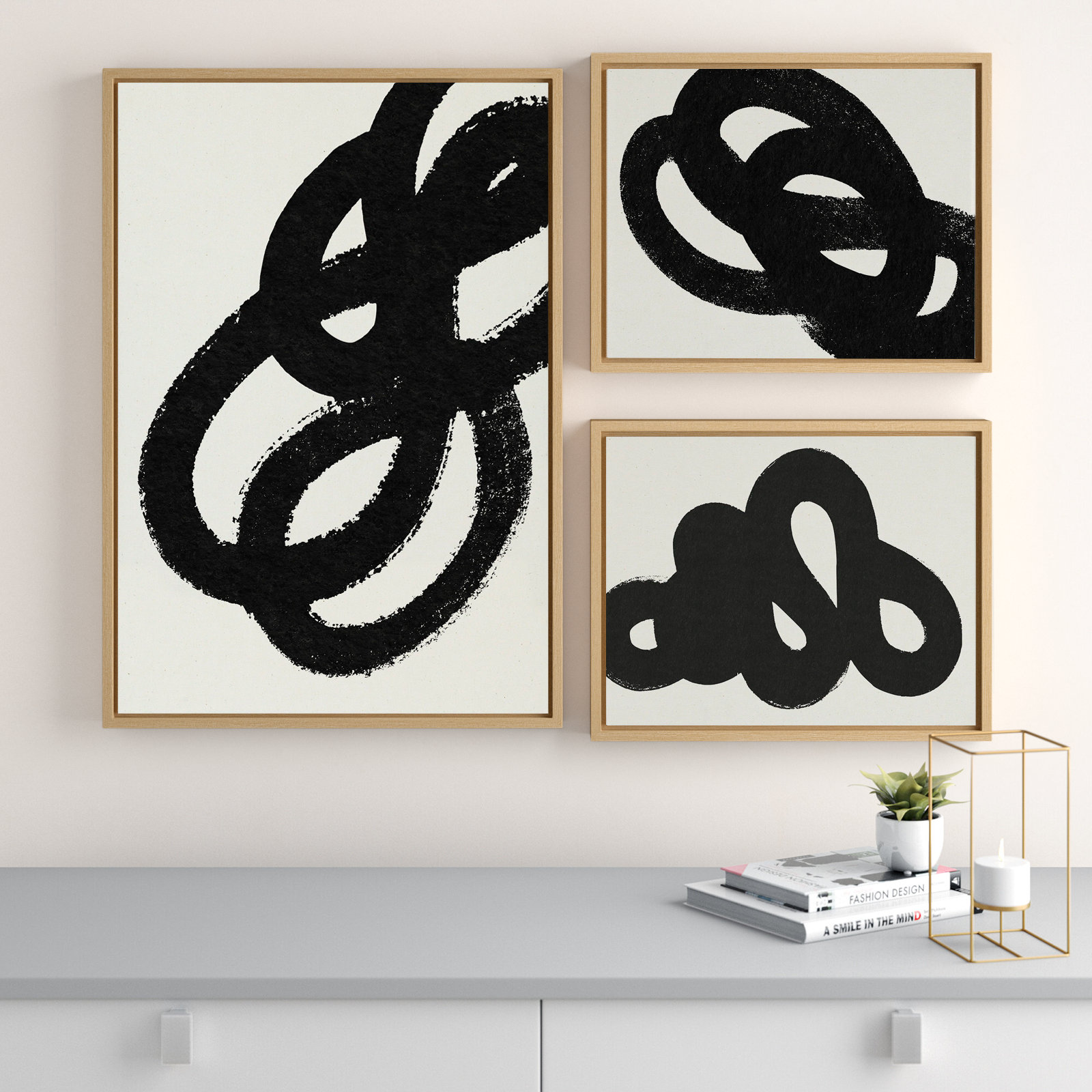 Wade Logan® Carmeisha Black Path, Follow the Path and This Way Framed Canvas by Rocket Jack 3 ...