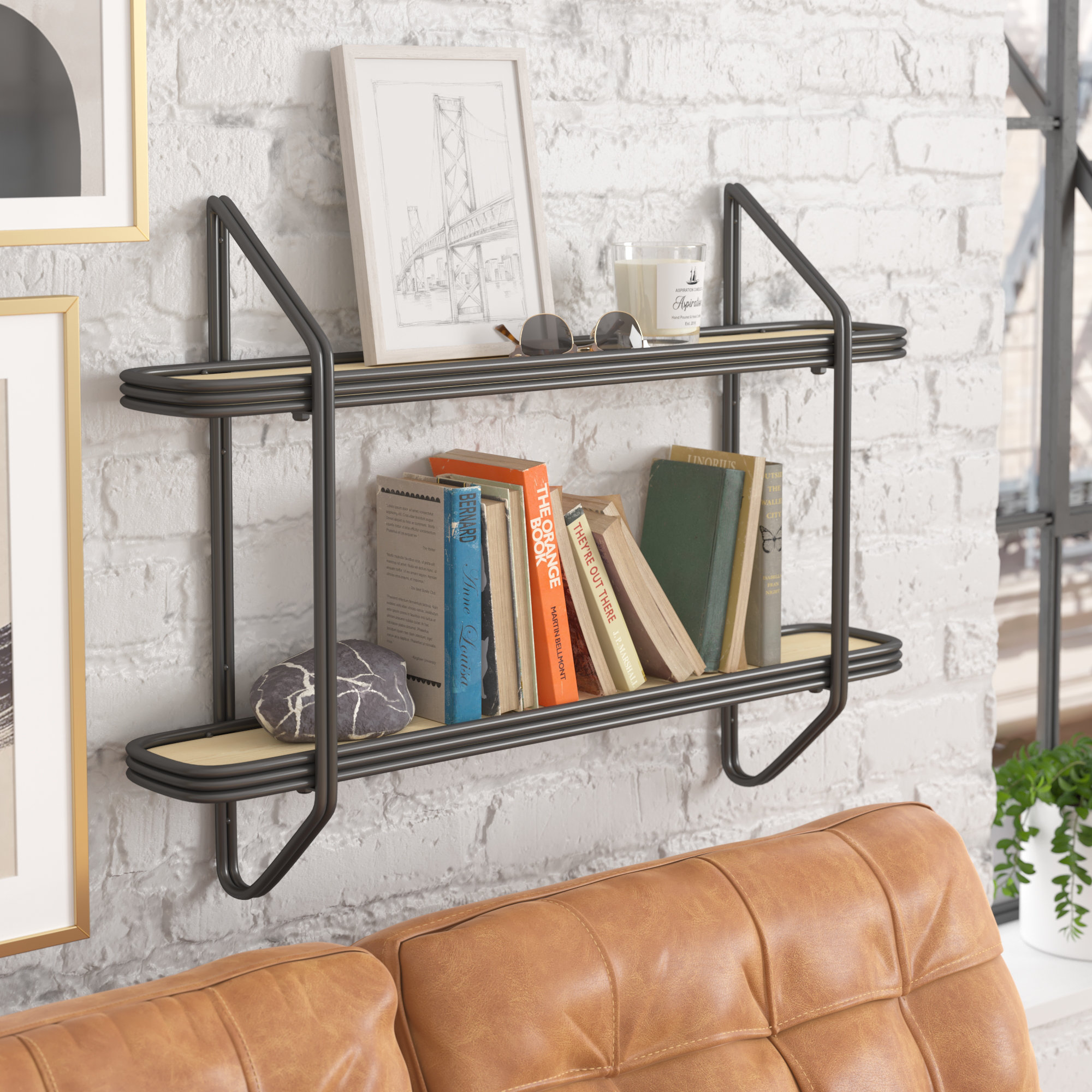 17 Stories Francky 2 Piece Tiered Shelf & Reviews | Wayfair