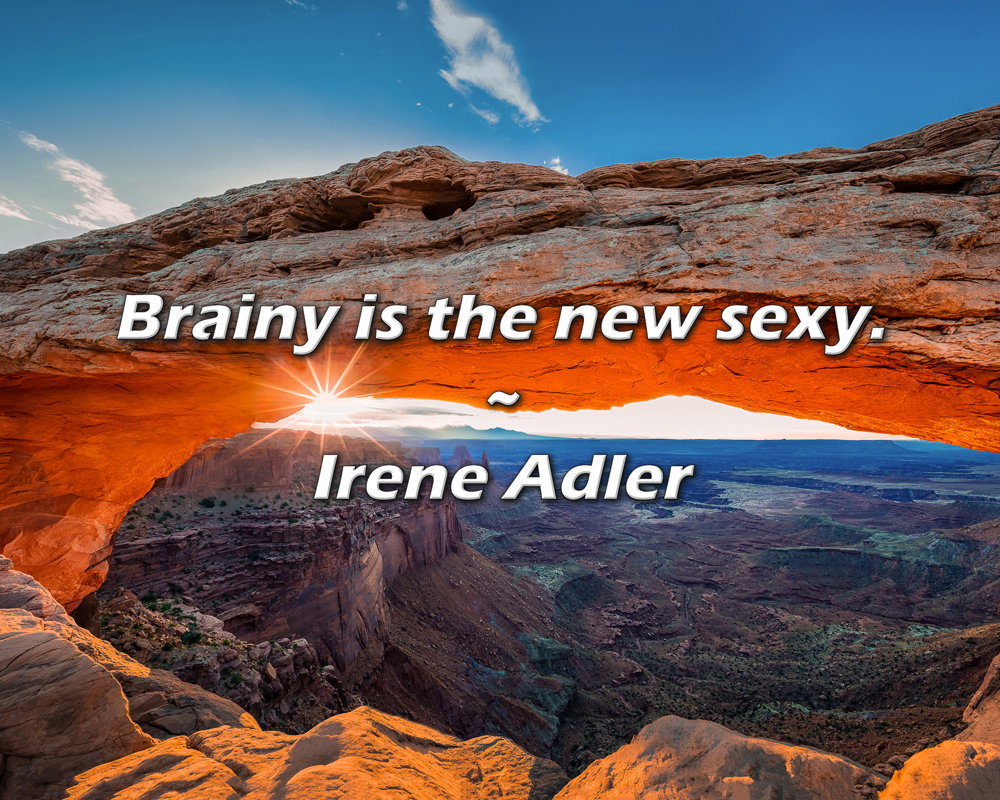 Trinx Irene Adler Quote: Brainy is the new sexy. | Wayfair
