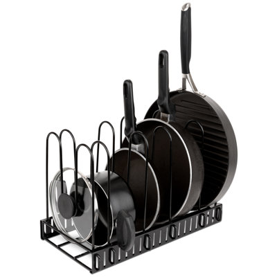 Rebrilliant Metal Rectangle Countertop / Cabinet Pot Rack & Reviews ...