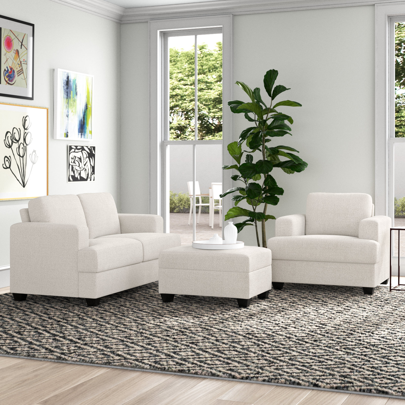 Wade Logan Berlinde Living Room Sets | Wayfair