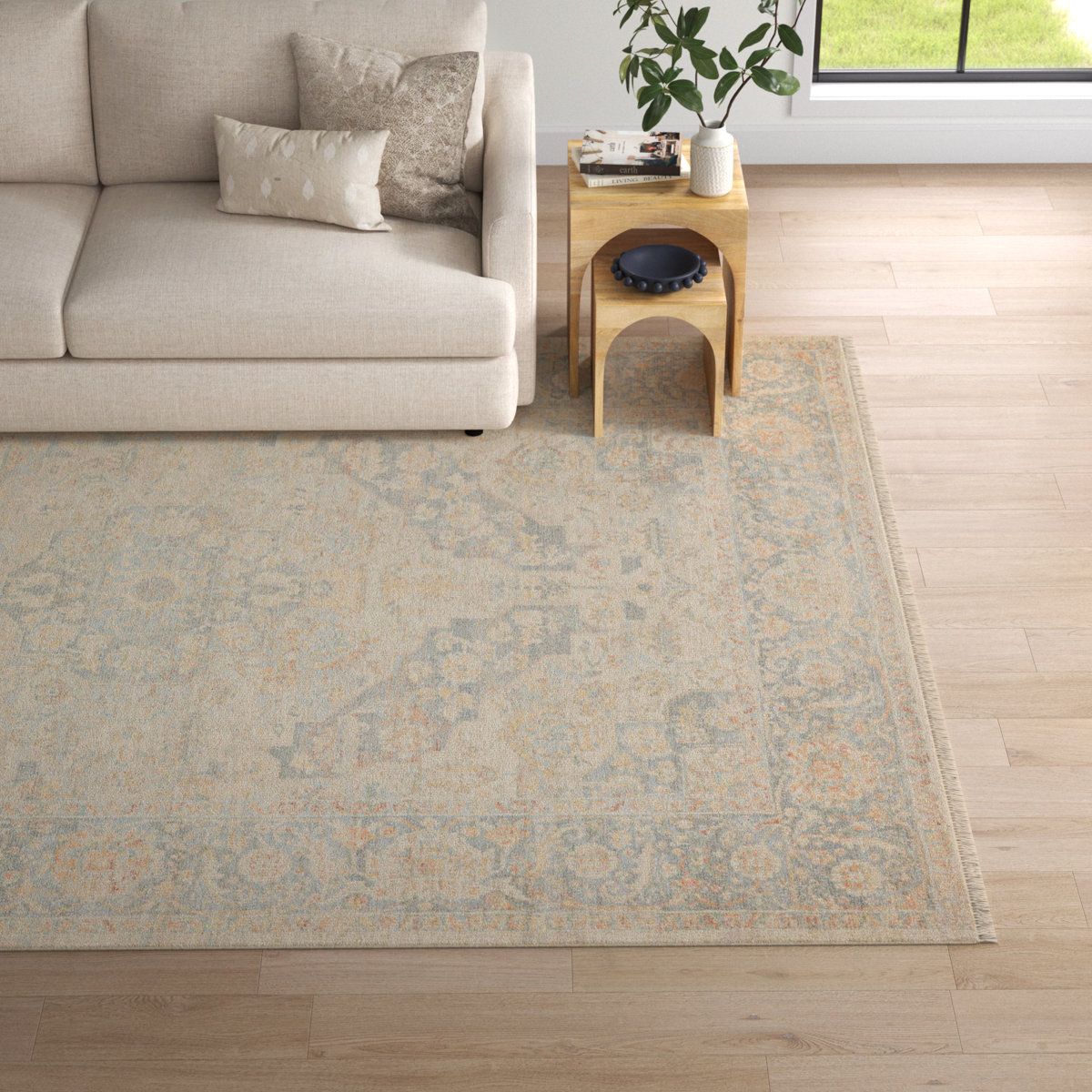 Joss & Main Amanda Handmade Flatweave Beige Rug & Reviews | Wayfair