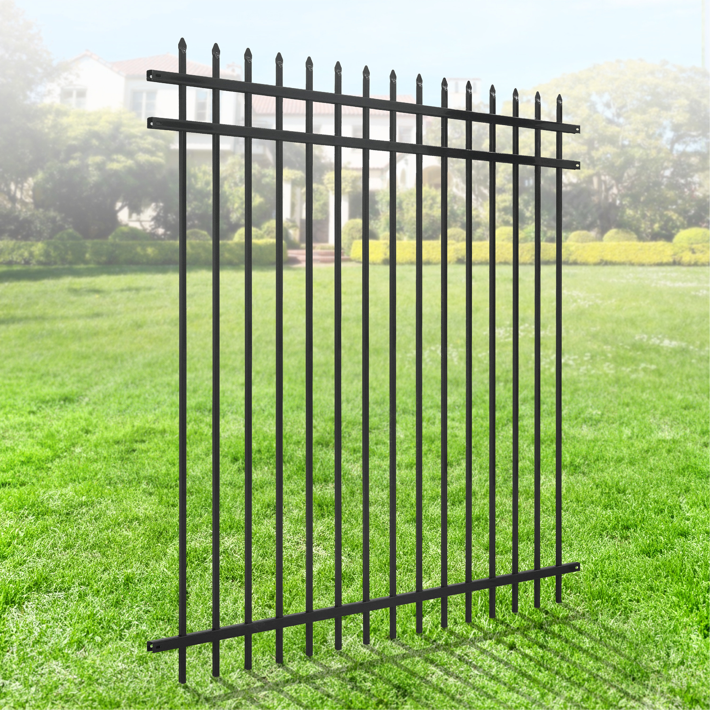 Fencer Wire 4/ 5/ 6FT H X 6FT W Heavy Duty Pinnacle Fence Barrier Panel ...
