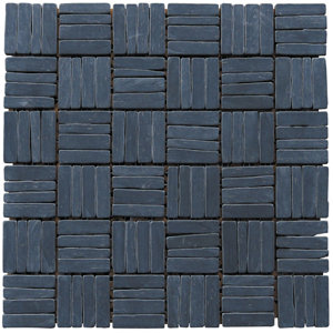Intrend Tile Landscape Wonder 0.75" x 2" Natural Stone Grid Mosaic Wall ...