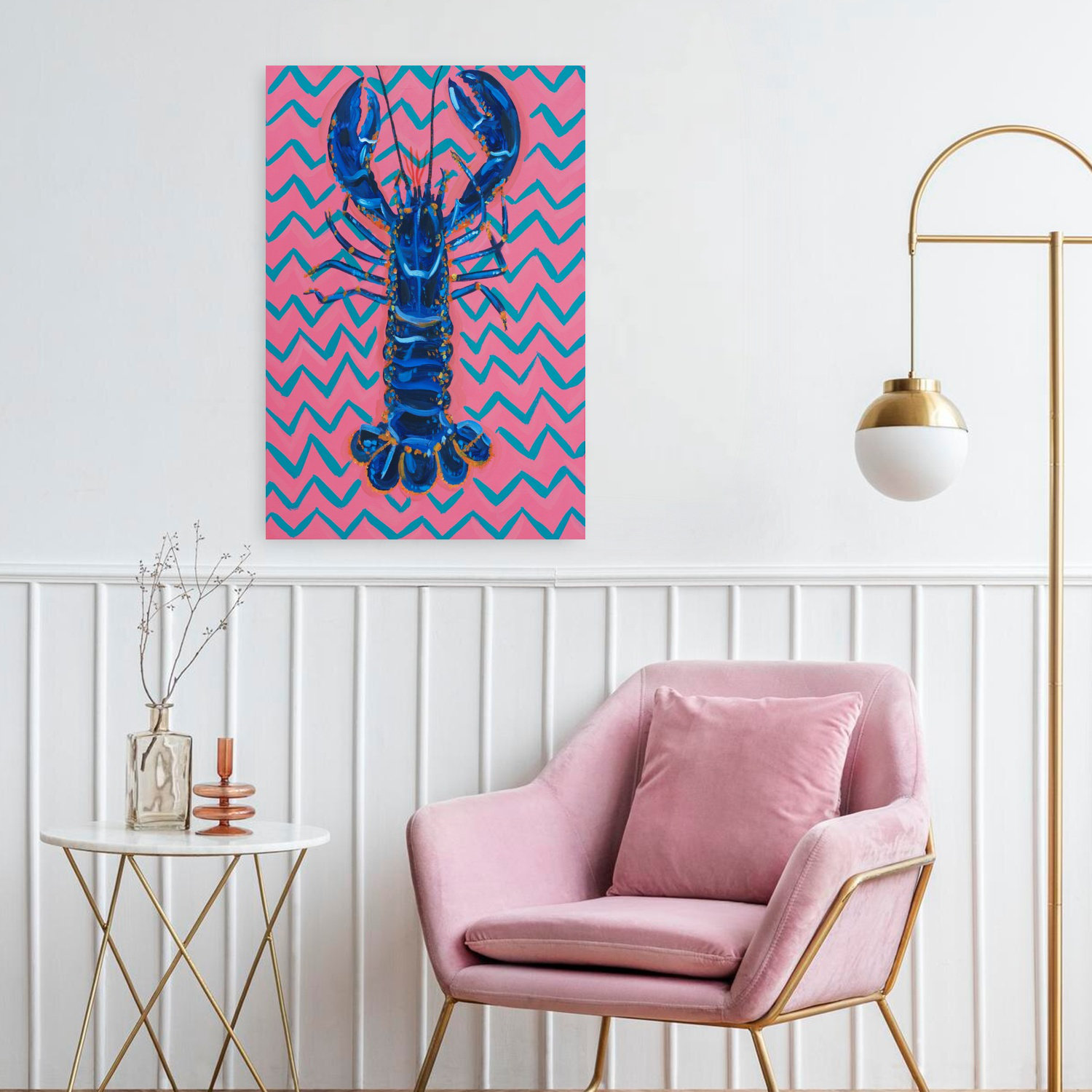 Wrought Studio Contemporary Art Abstract Colourful Geometric Shellfish ...