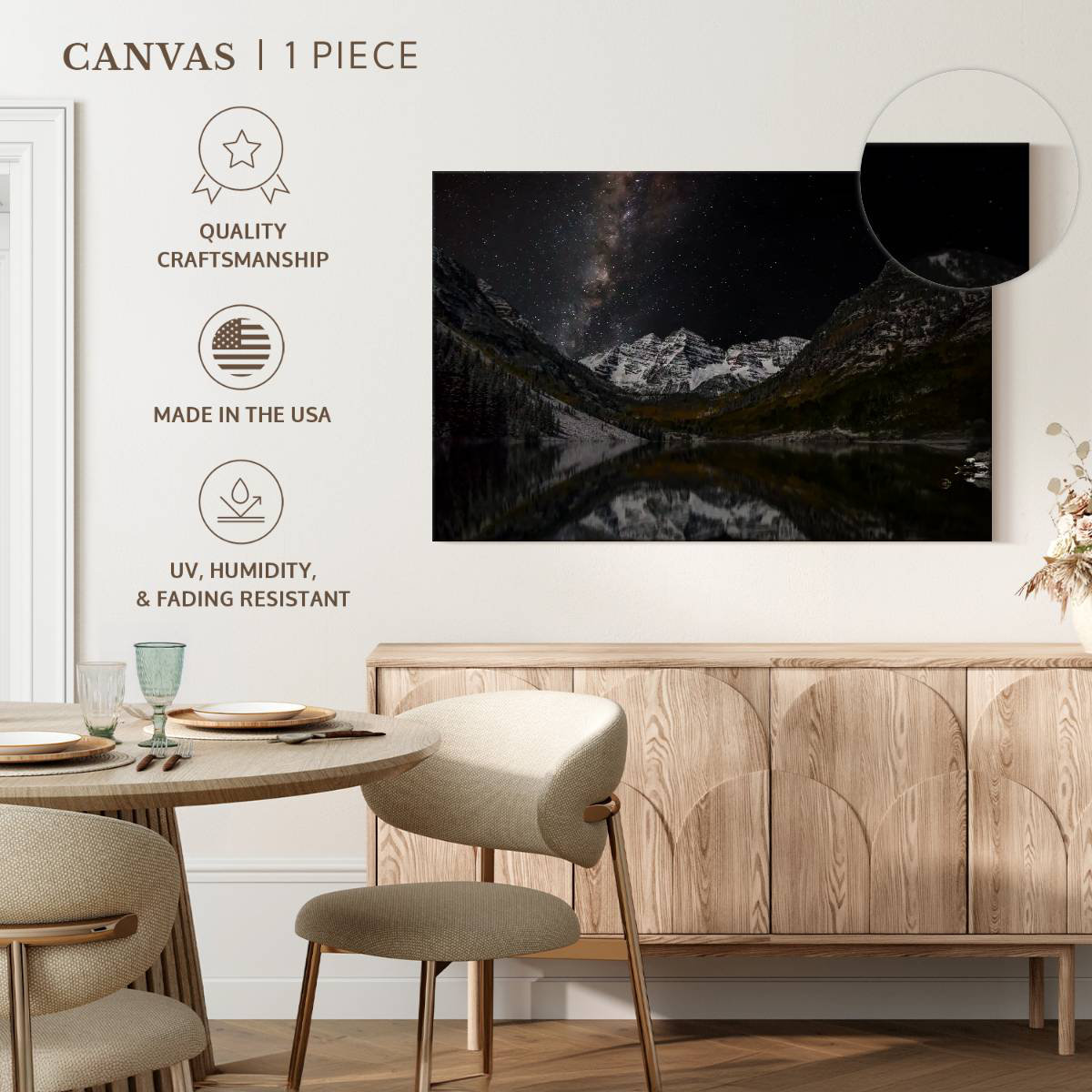 Ebern Designs Oberle Milky Way Over Maroon Bells Photography | Wayfair