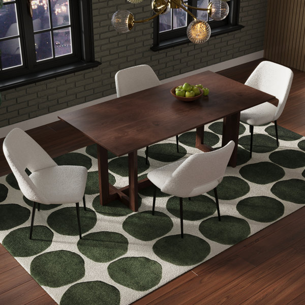 Aeon Furniture Elena 5 - Piece Trestle Dining Set & Reviews | Wayfair