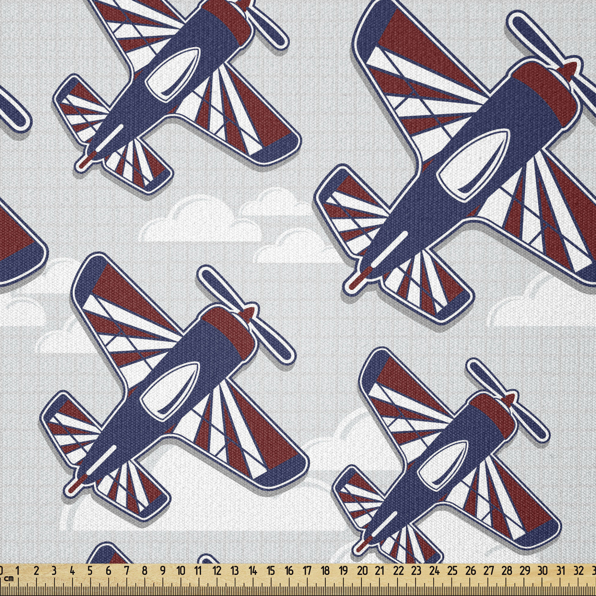 East Urban Home Ambesonne Airplane Fabric By The Yard, Aviation Theme ...