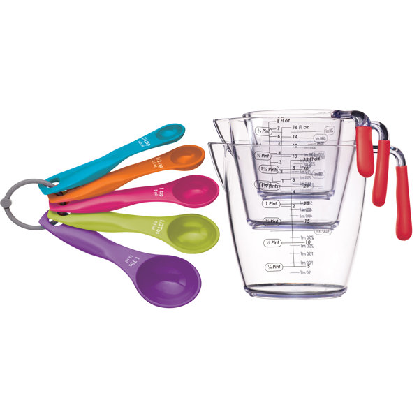 Colourworks Plastic Measuring Cups and Measuring Spoons Set & Reviews ...