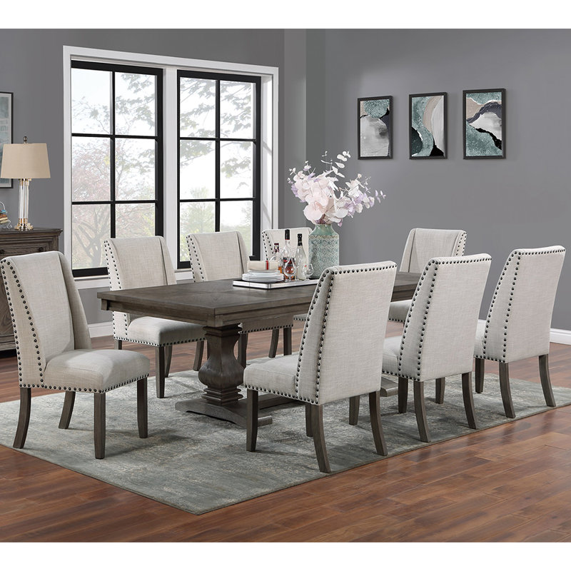Ophelia & Co. Rectangular Wooden Dining Table With 1 Leaf In Oak | Wayfair