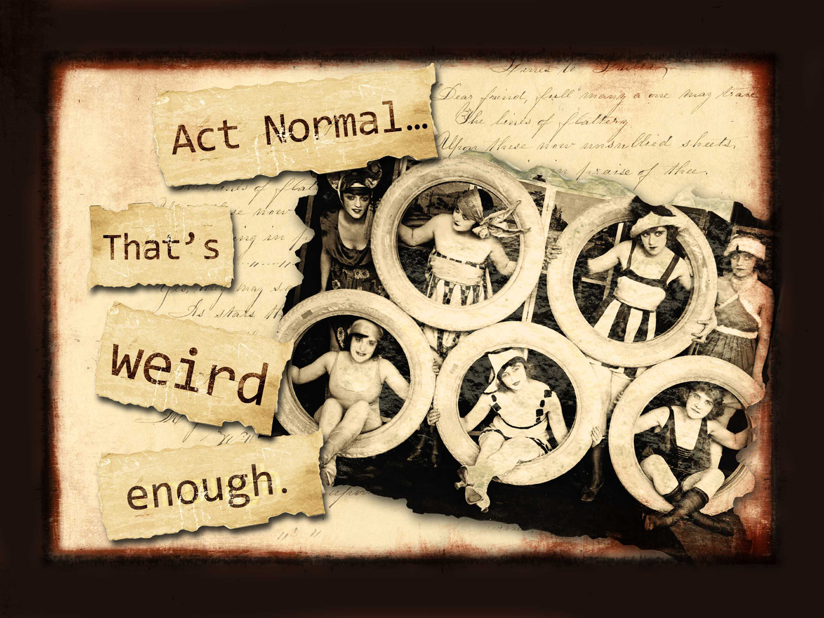 Trinx Act Normal Vintage Center - Wrapped Canvas Print | Wayfair