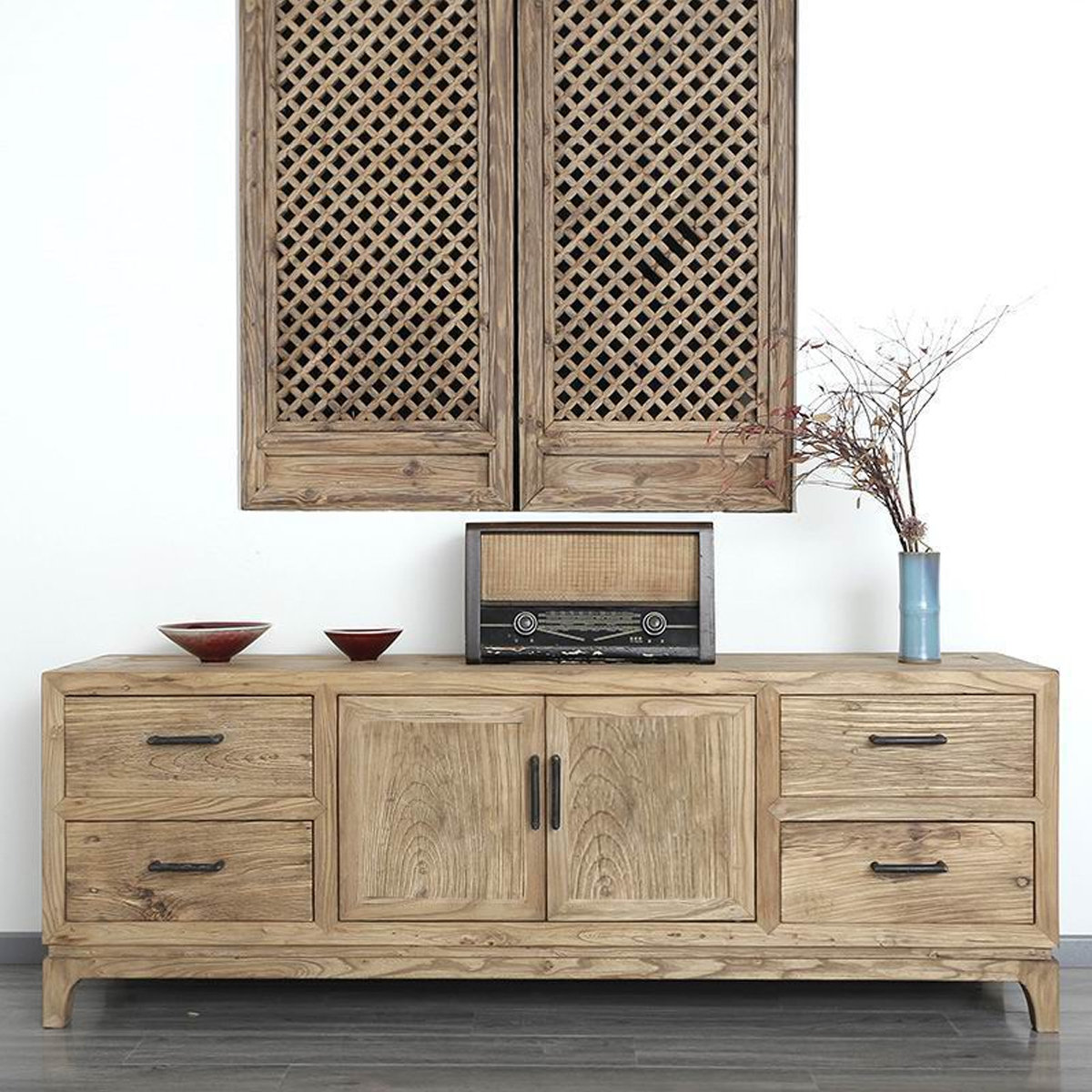 Feel High Pillows TB606629330369FHP&Size Solid Wood 78.74'' W Storage ...