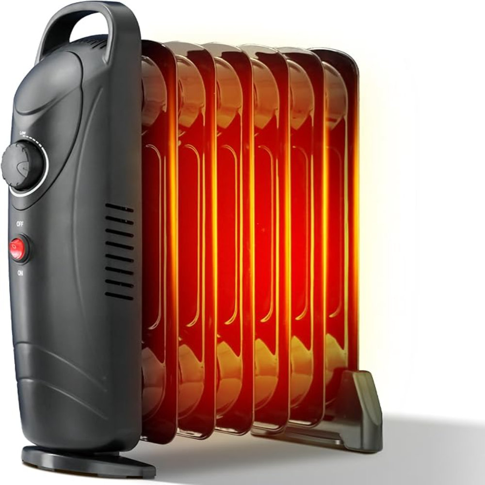 BUILTCO Oil Filled Heater, Portable Radiant Space Heater With Energy ...