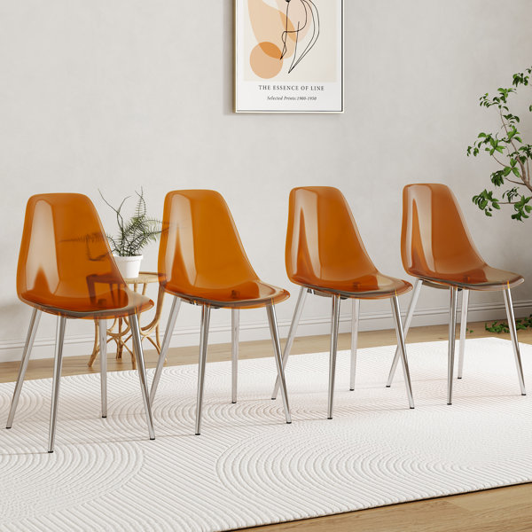 Mercer41 Seaneen Clear Side Chair & Reviews | Wayfair