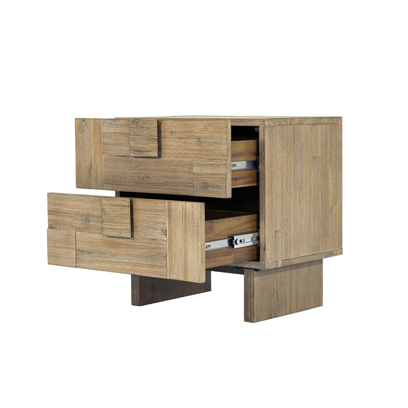 Loon Peak® Jakobey 2 - Drawer Nightstand in Brown | Wayfair