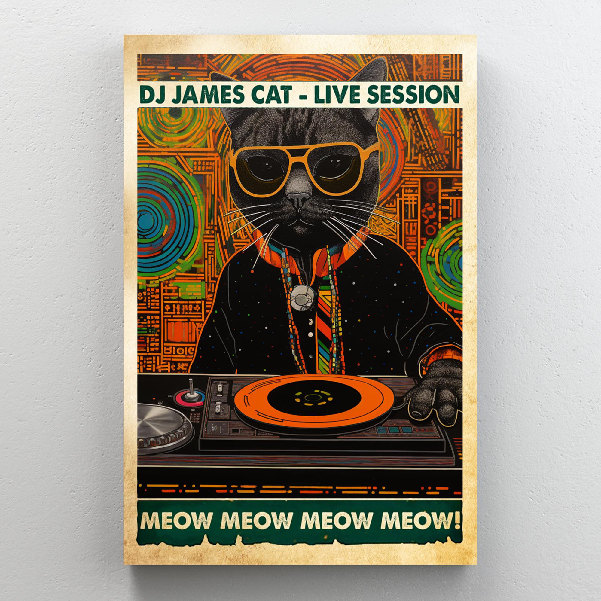 Trinx Dj James Cat Live Session - 1 Piece Rectangle Graphic Art Print ...