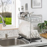 Premium Racks Professional Over the Sink Stainless Steel Dish Rack ...