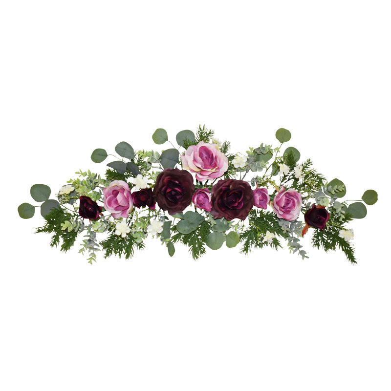 Rosdorf Park 32" Lavender Rose Swag | Wayfair