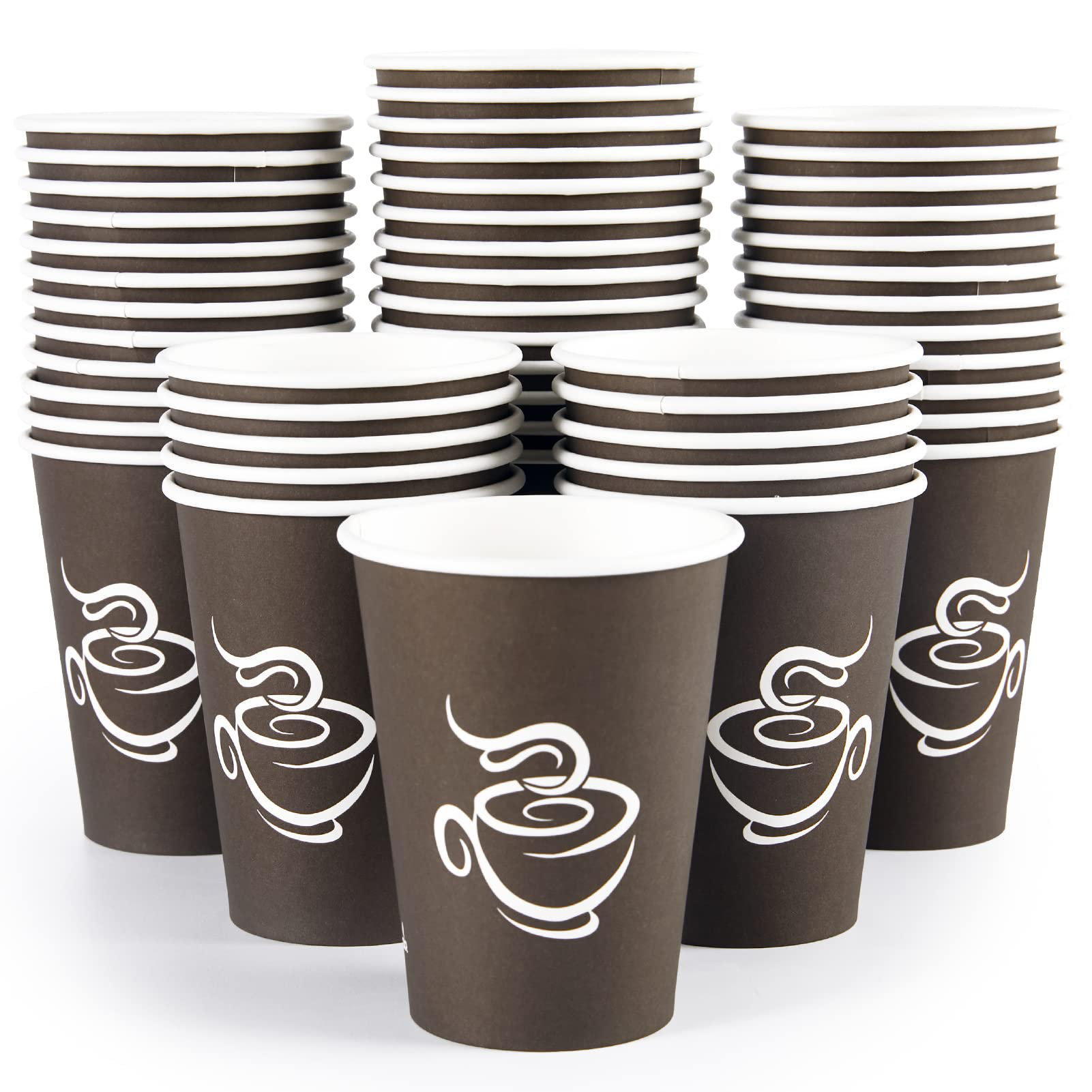 ACTIVE DOOR & WINDOW 240 Pack 12 Ounces Paper Cups, Disposable Coffee ...