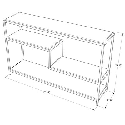 Mercury Row® Tadwick 47.25'' Console Table & Reviews | Wayfair