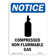 SignMission Osha Notice - Compressed Non-Flammable Gas Sign with Symbol ...