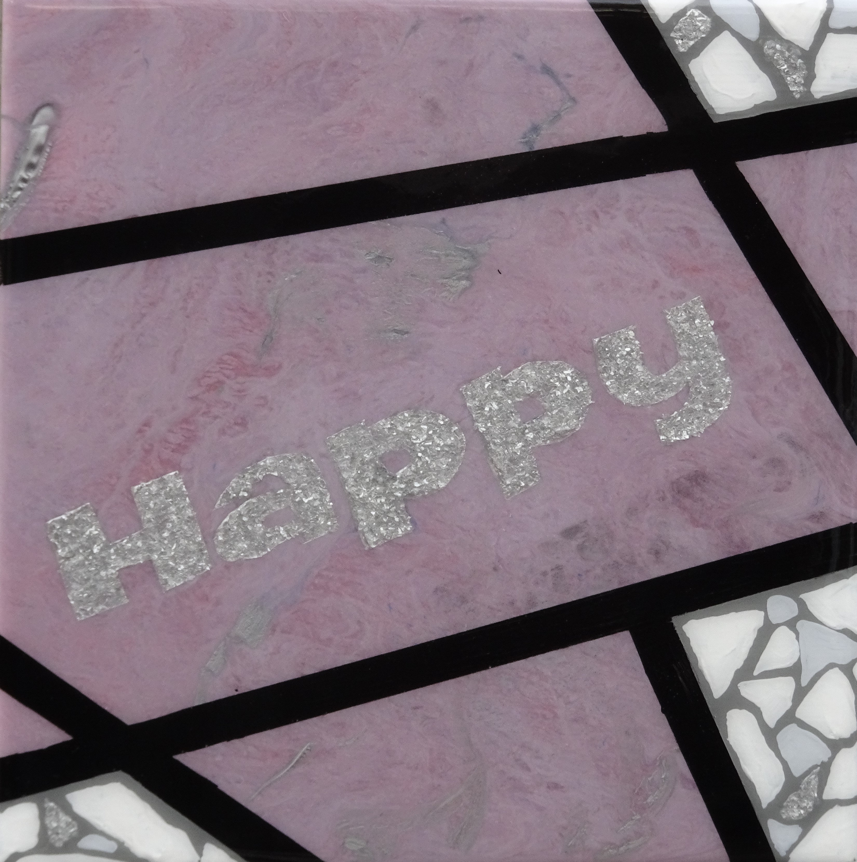 Wrought Studio™ One-of-a-Kind Original Anginette Happy-Purple - Textual ...