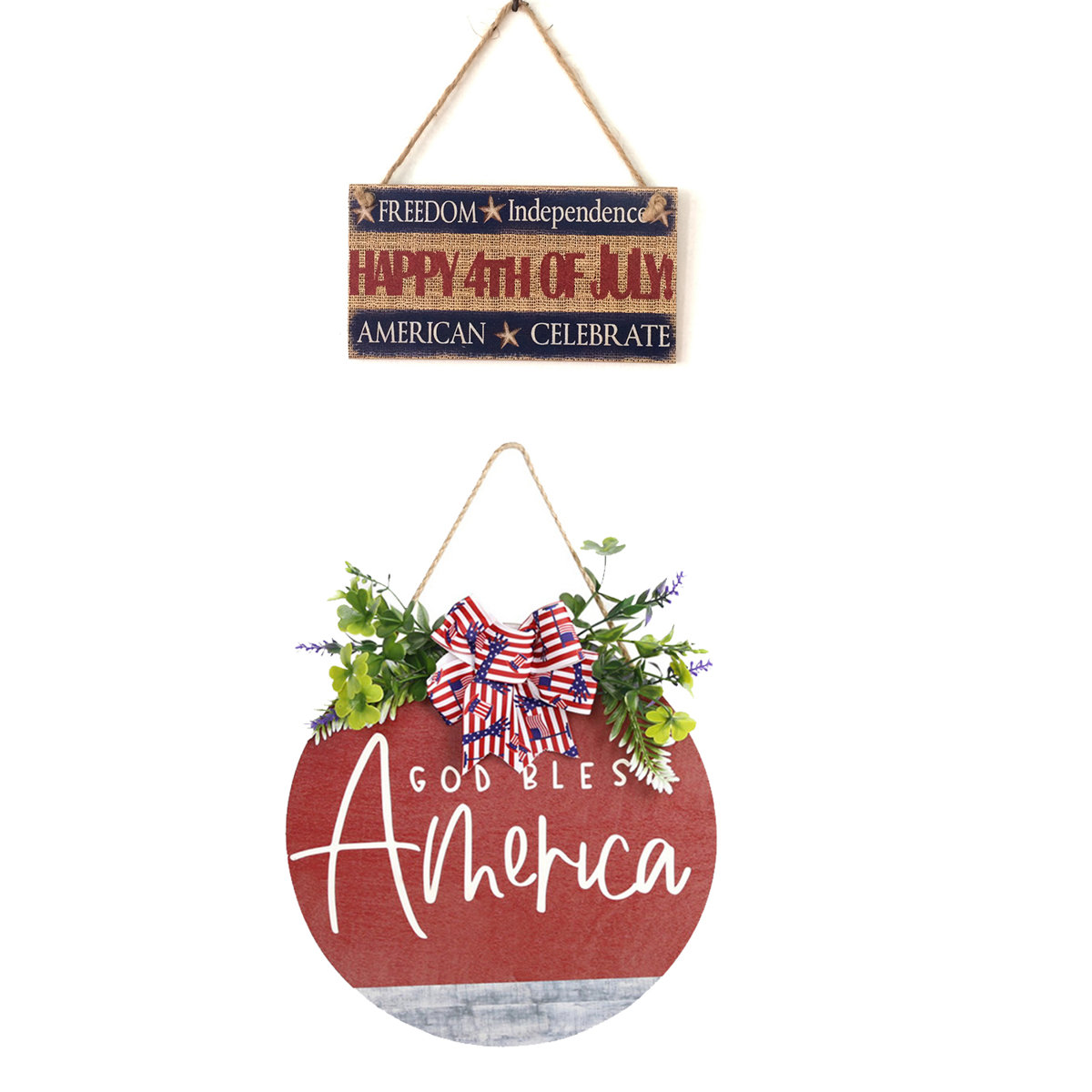 Ophelia & Co. Memorial Day Decorations 4th of July Patriotic Wooden ...
