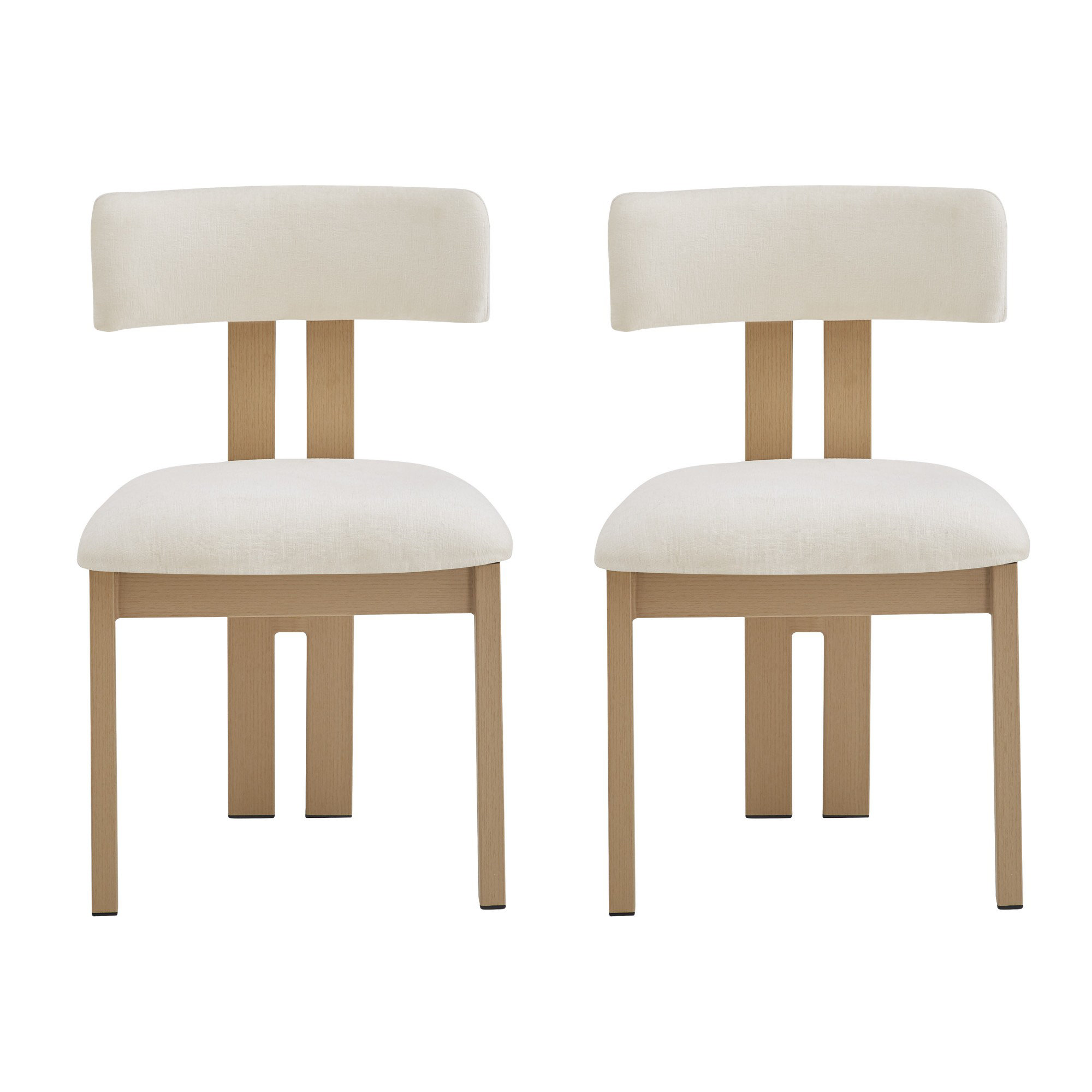 Latitude Run® Mathel Fabric Upholstered Dining Chairs,Upholstered ...